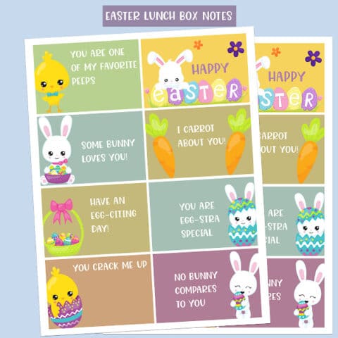 Easter Lunchbox Notes (Printable for Kids)