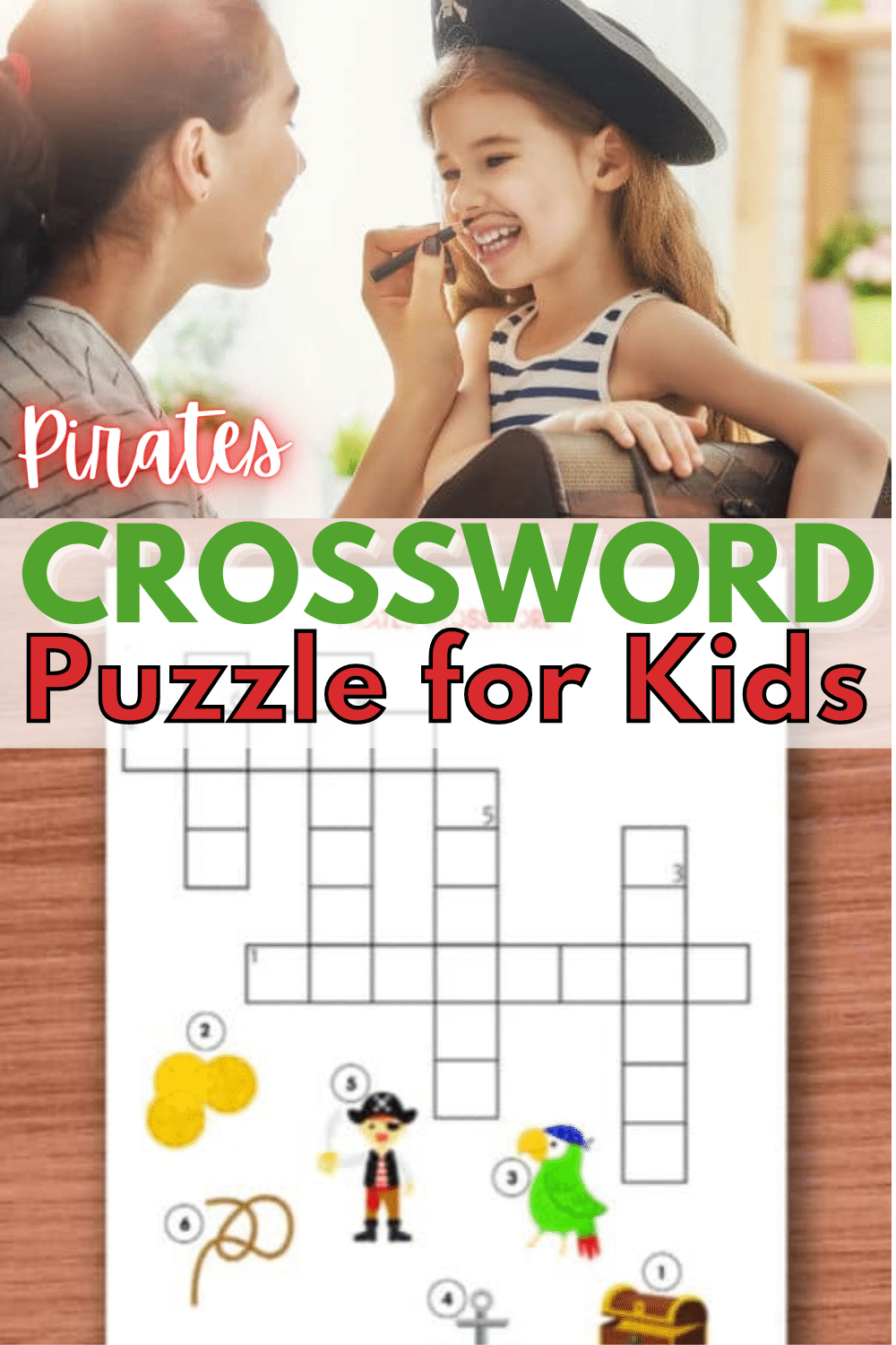 Pirates Crossword Puzzle For Kids Wondermom Wannabe