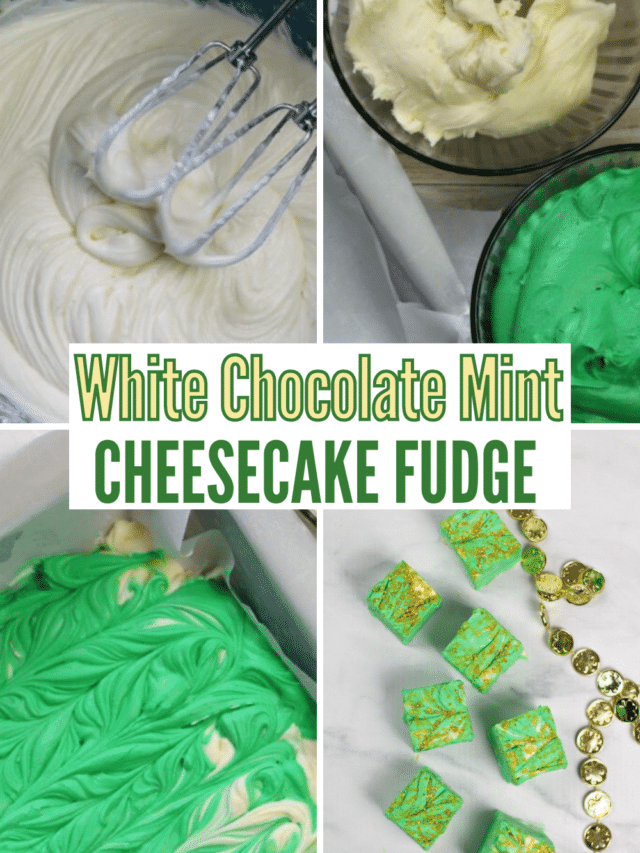 White Chocolate Mint Cheesecake Fudge - Wondermom Wannabe