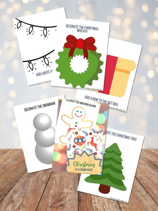 Christmas Playdough Mats
