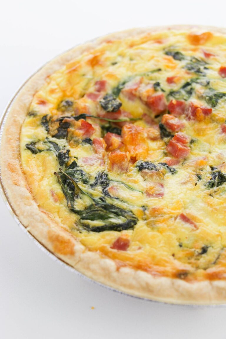 Ham Spinach Cheese Quiche