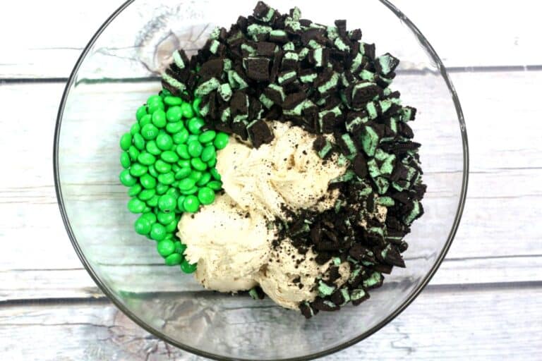 Loaded M&M Oreo Cookie Bars for St. Patrick's Day