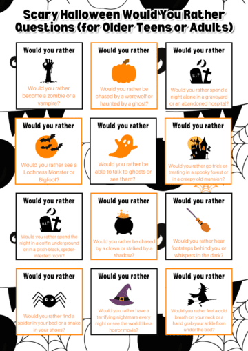 60 Awesomely Spooky Halloween Would You Rather Questions