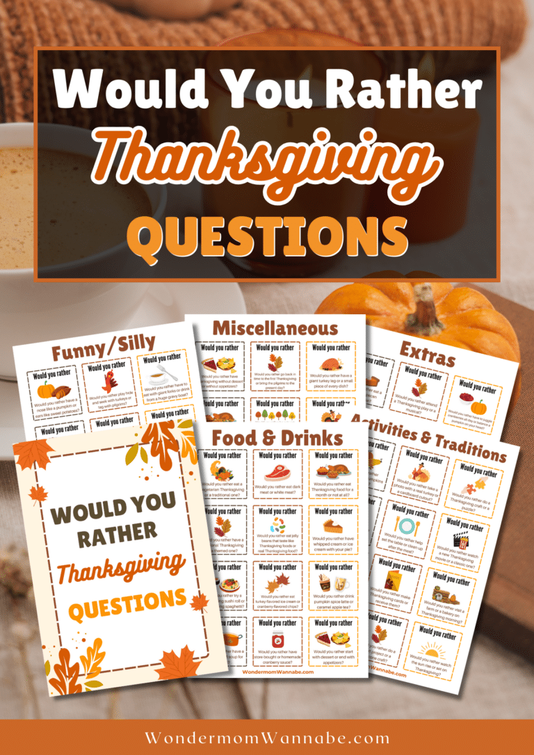 100 Thanksgiving Would You Rather Questions For the Family