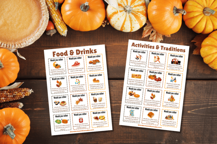 100 Thanksgiving Would You Rather Questions For the Family